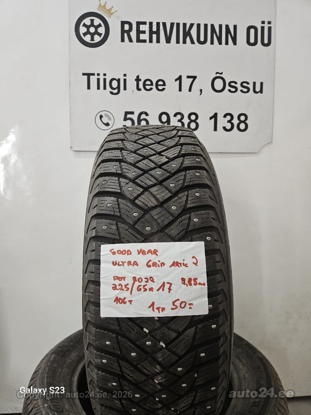 225/65R17 Goodyear UltraGrip Arctic 2 225/65 R17 - Rehvid - auto24.ee